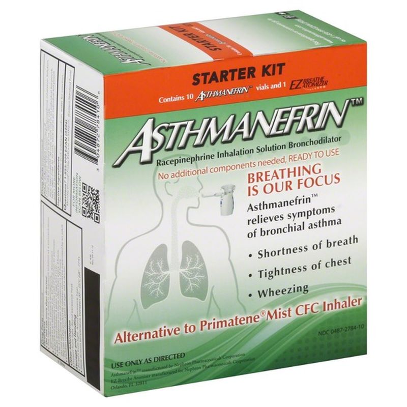 Asthmanefrin Racepinephrine Inhalation Solution Bronchodilator, Starter ...