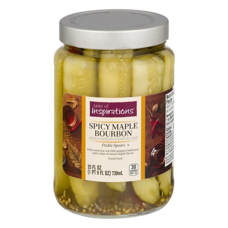 Taste of Inspirations Pickle Spears Spicy Maple Bourbon (25 fl oz ...