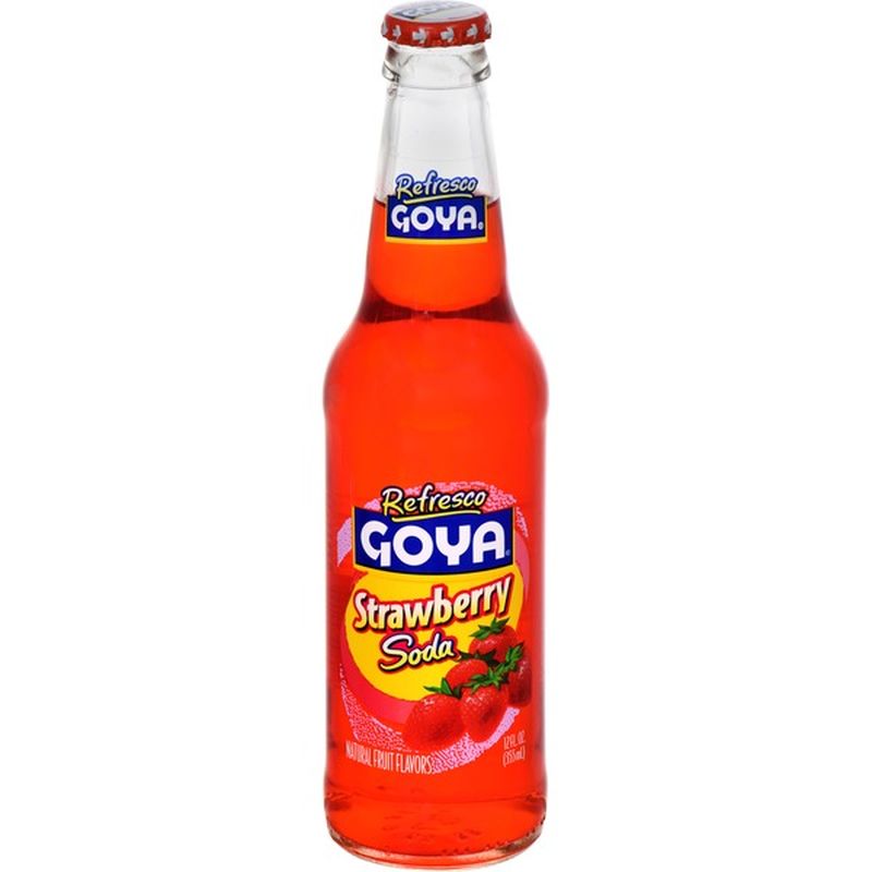 Goya Refresco, Strawberry Soda (12 fl oz) - Instacart