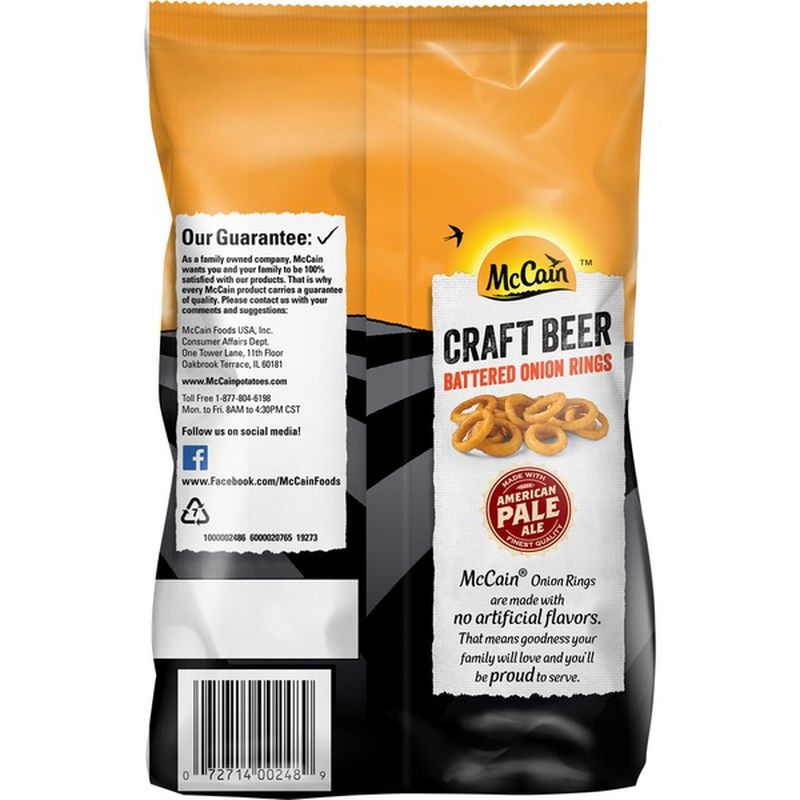 McCain Craft Beer Battered Onion Rings (14 oz) - Instacart