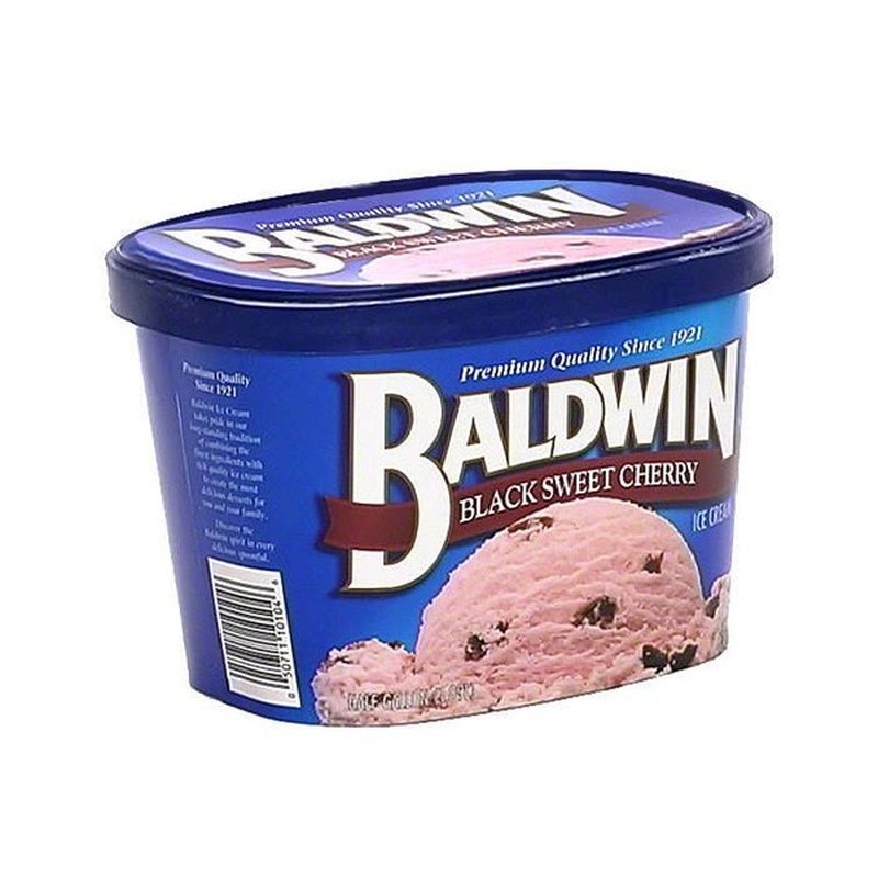 Baldwin Ice Cream, Black Sweet Cherry (0.5 gal) - Instacart