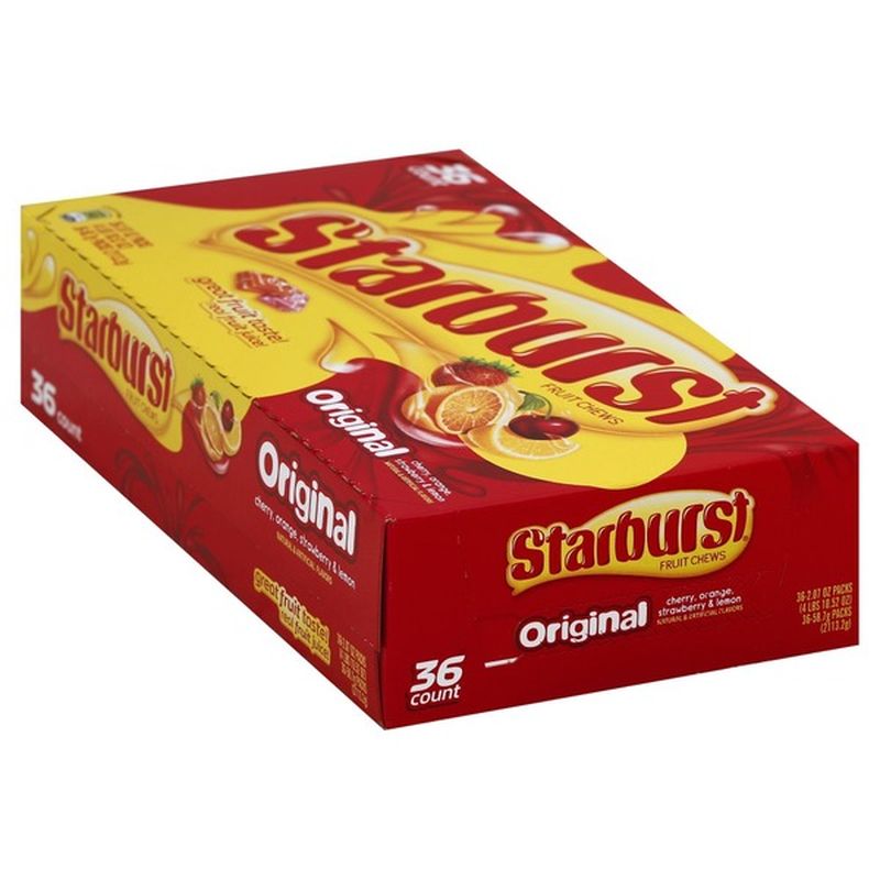 Starburst Original Fruit Chews Candy Singles (36 ct) - Instacart
