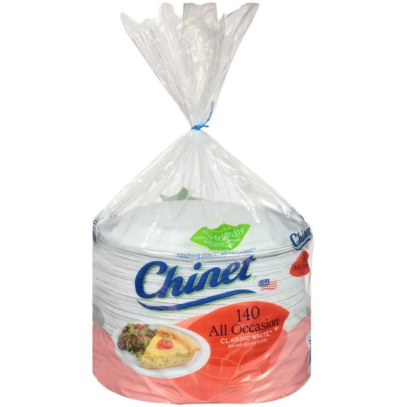 Chinet Classic White 8.75" All Occasion Plates (140 ct) - Instacart