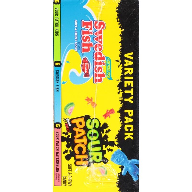 Sour Patch Kids & Swedish Fish Variety Pack Candy (2 oz) - Instacart