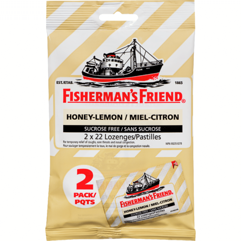 Fisherman's Friend Sucrose Free Honey Lemon Lozenges (22 ct) - Instacart