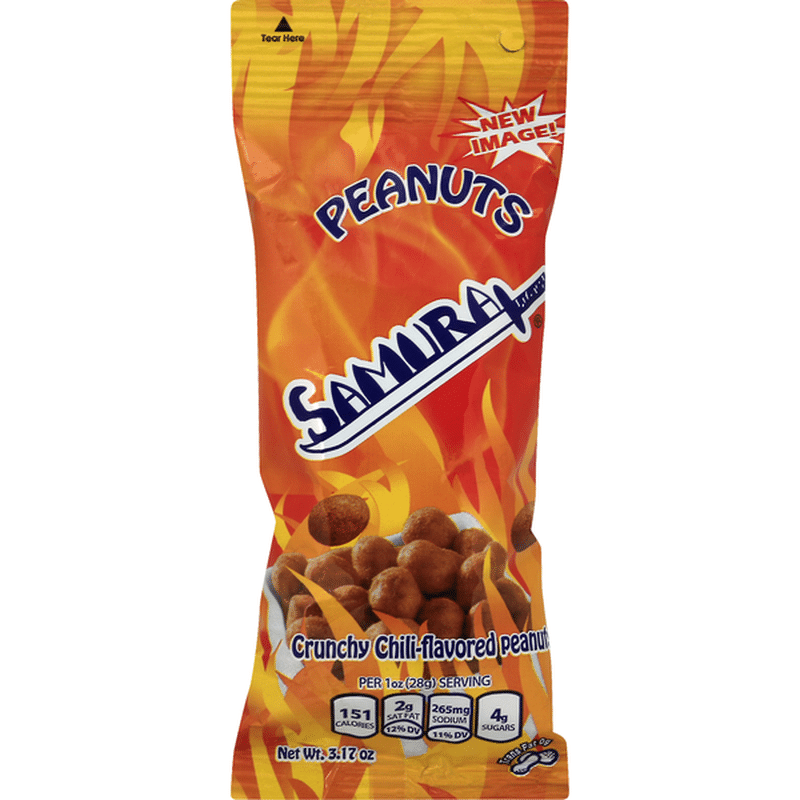 Samurai Peanuts, Chili-Flavored, Crunchy (3.17 oz) - Instacart