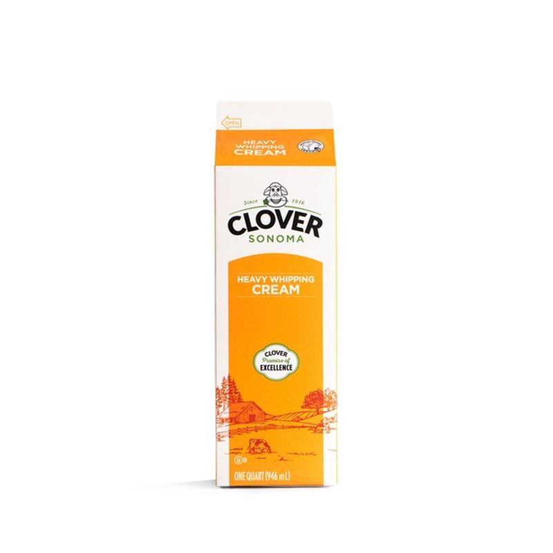 Clover Sonoma Conventional Heavy Whipping Cream Quart (32 oz) - Instacart