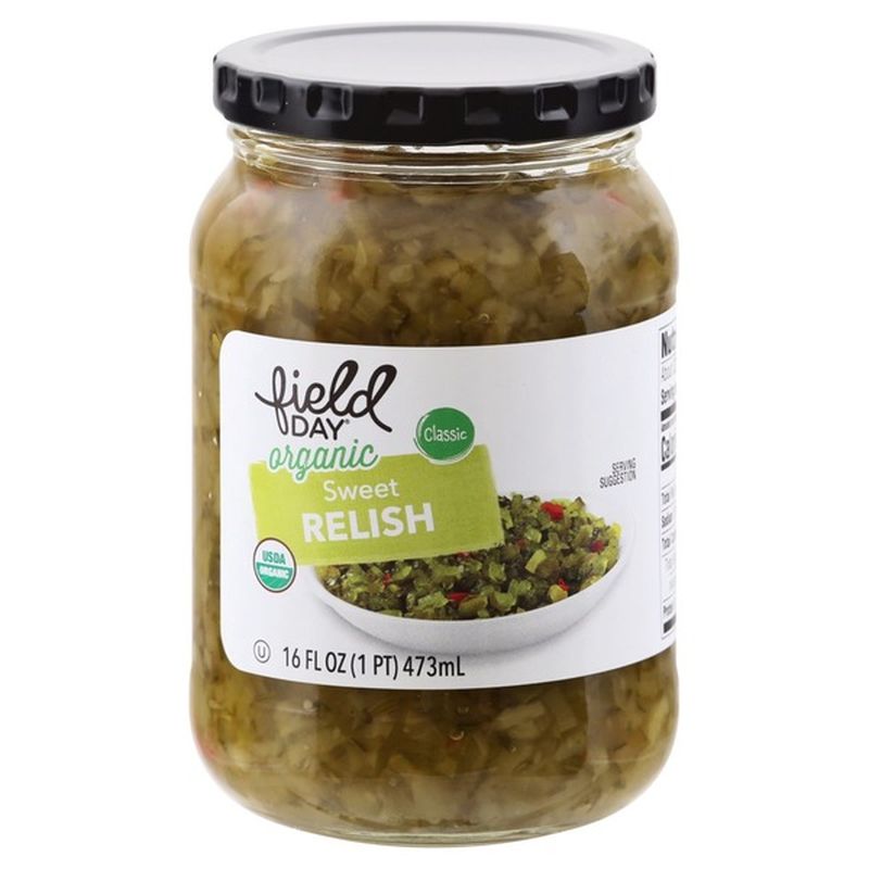 Field Day Relish, Organic, Classic, Sweet (16 oz) - Instacart