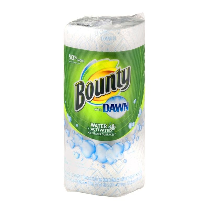 Bounty With Dawn Disposable Detergent Towels (each) - Instacart