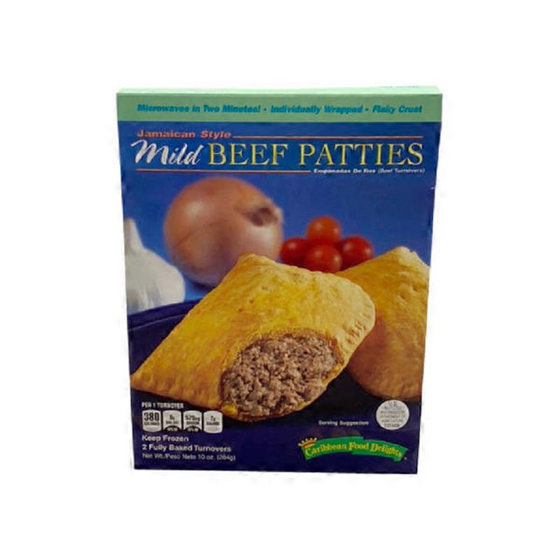 Caribbean Food Delights Mild Jamaican Style BEEF PATTIES (2 ct) - Instacart
