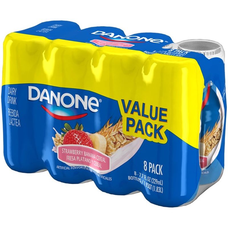 Danone Strawberry Banana Cereal Dairy Drink (7.7 fl oz) - Instacart