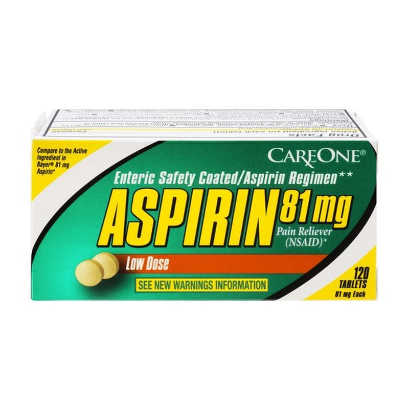CareOne Low Dose Aspirin 81 mg (120 ct) - Instacart
