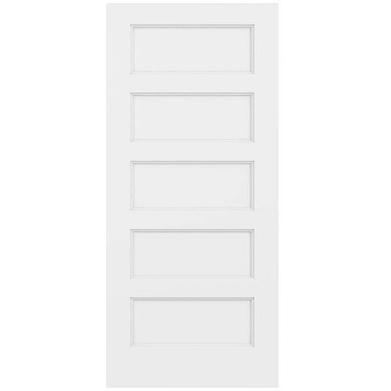 Jeld-Wen 5-Panel Conmore Square Hollow Core Primed Molded Composite ...