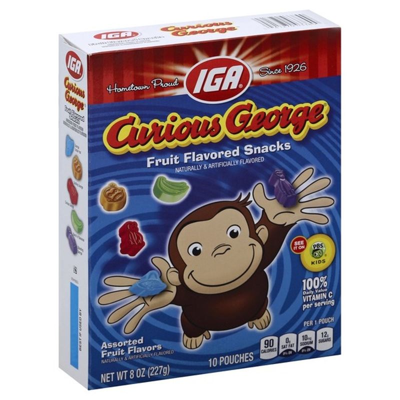IGA Fruit Flavored Snacks, Curious George (10 each) - Instacart