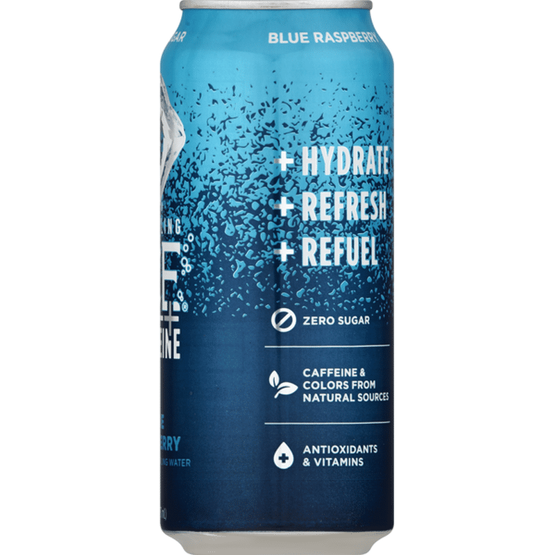 Sparkling ICE Blue Raspberry Plus Caffeine Sparkling Water (16 oz) - Instacart