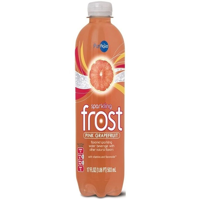PurAqua Pink Grapefruit Sparkling Natural Mineral Water (17 fl oz) - Instacart