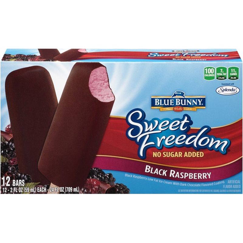 Blue Bunny Sweet Freedom Black Raspberry Ice Cream Bars (2 fl oz ...