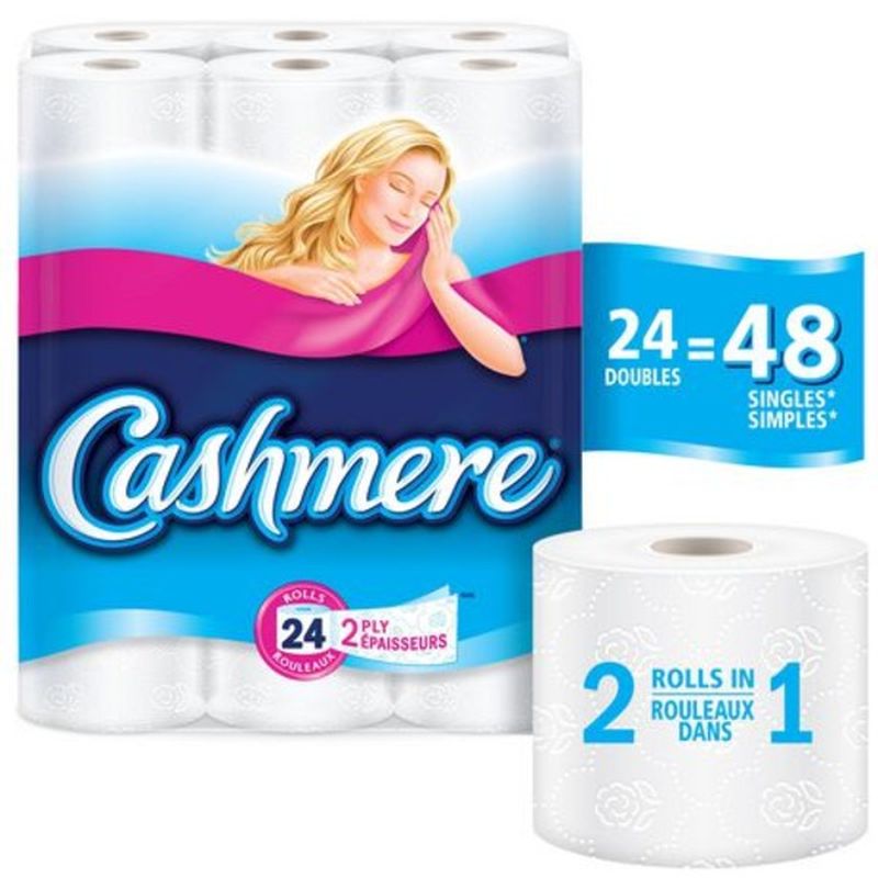 Cashmere 2-Ply Double Roll Bathroom Tissue (24 ct) - Instacart