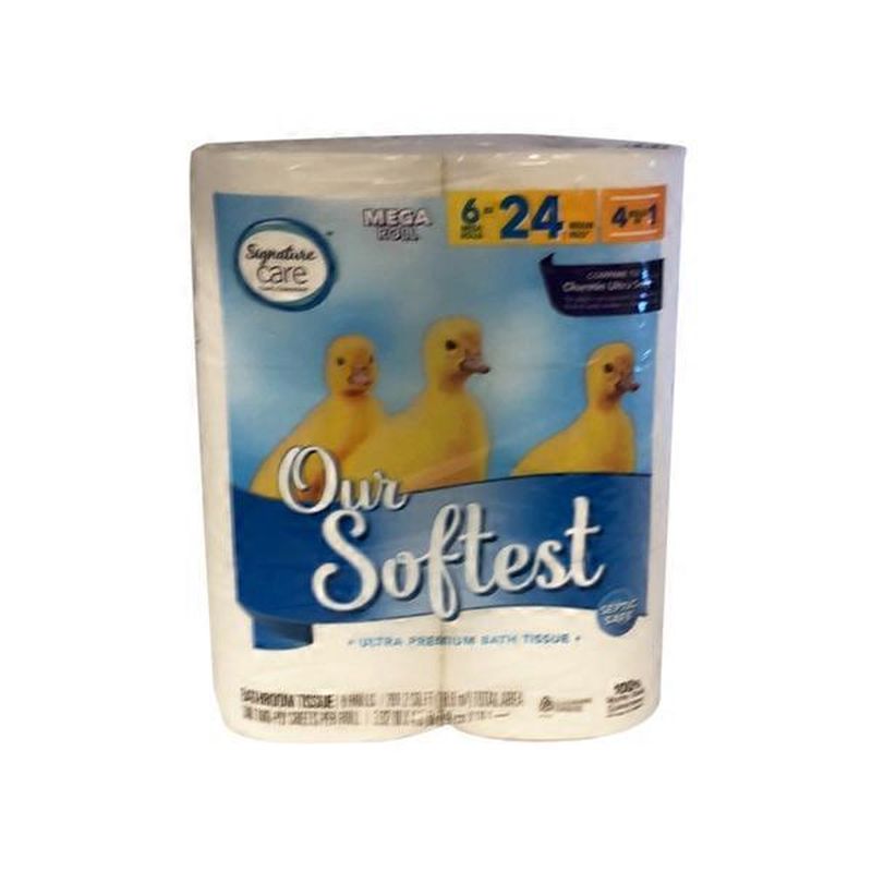 Signature Select Bathroom Tissue, Ultra Premium, Our Softest, Mega, Two ...
