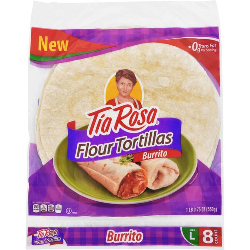 Tia Rosa Flour Tortillas Burrito (8 ct) - Instacart