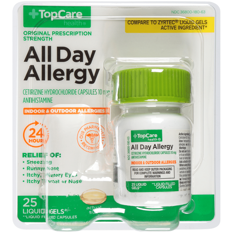 TopCare Original Prescription Strength Indoor & Outdoor All Day Allergy ...