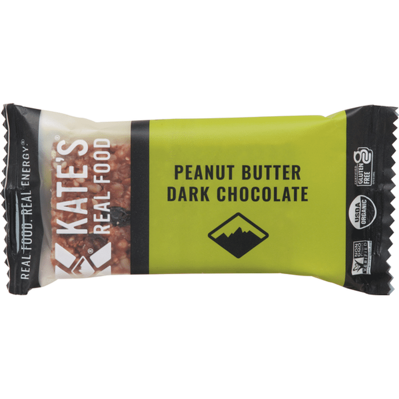 Kate's Real Food Bar, Peanut Butter Dark Chocolate (2.2 oz) - Instacart