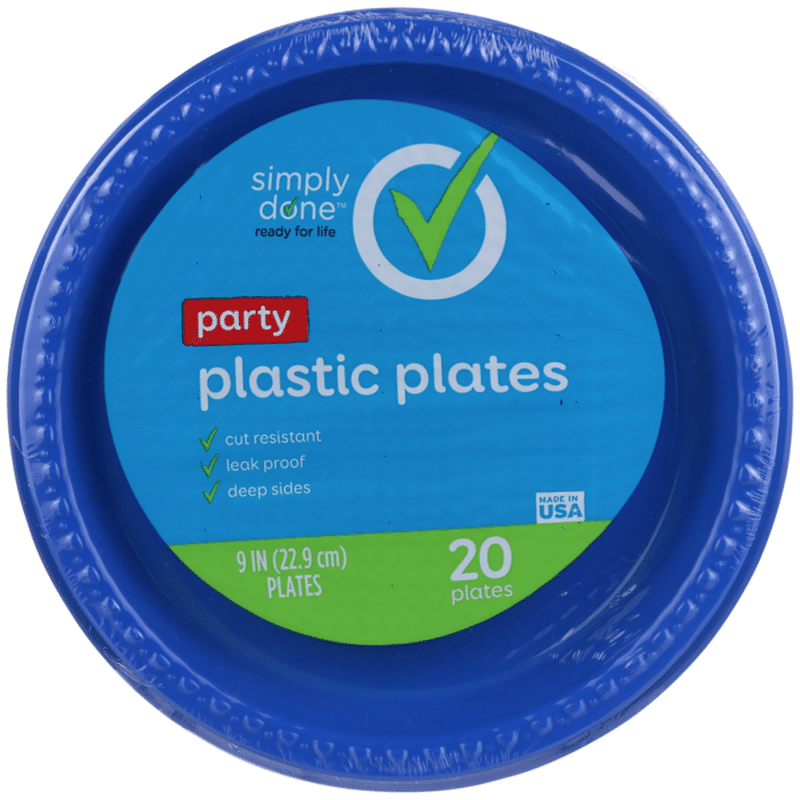 Simply Done Party Plastic Plates (20 ct) - Instacart