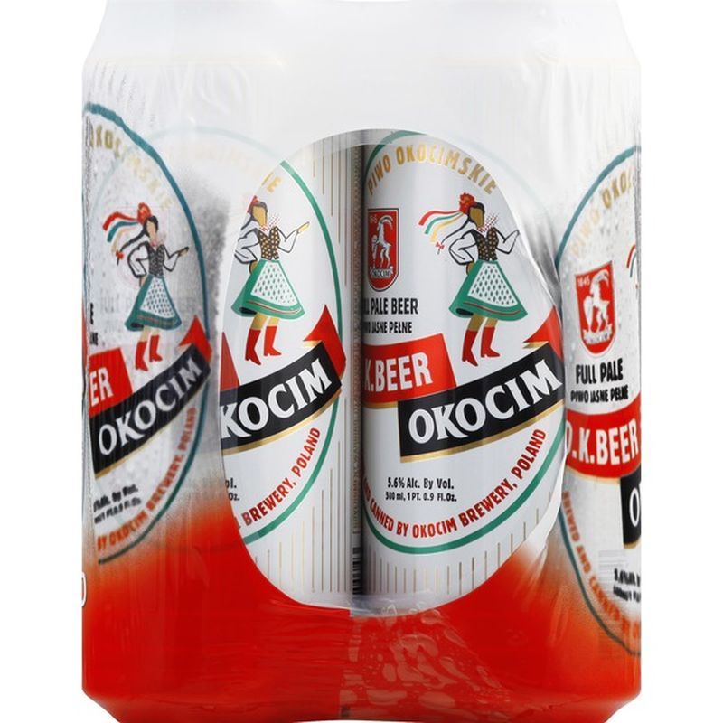 Okocim Beer, Imported, Full Pale (16.9 fl oz) - Instacart
