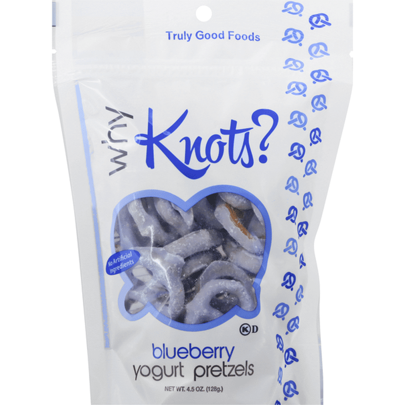 Why Knots Yogurt Pretzels, Blueberry (4.5 oz) - Instacart