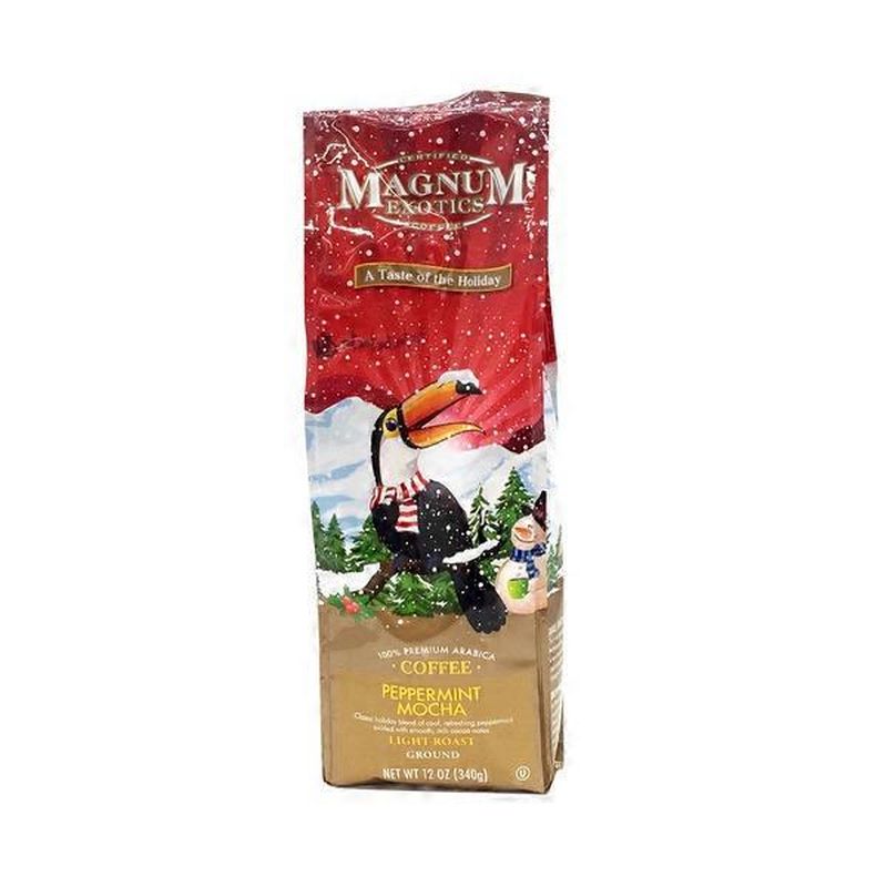 Magnum Coffee Roastery Exotics Light Roast Peppermint Mocha 100% ...