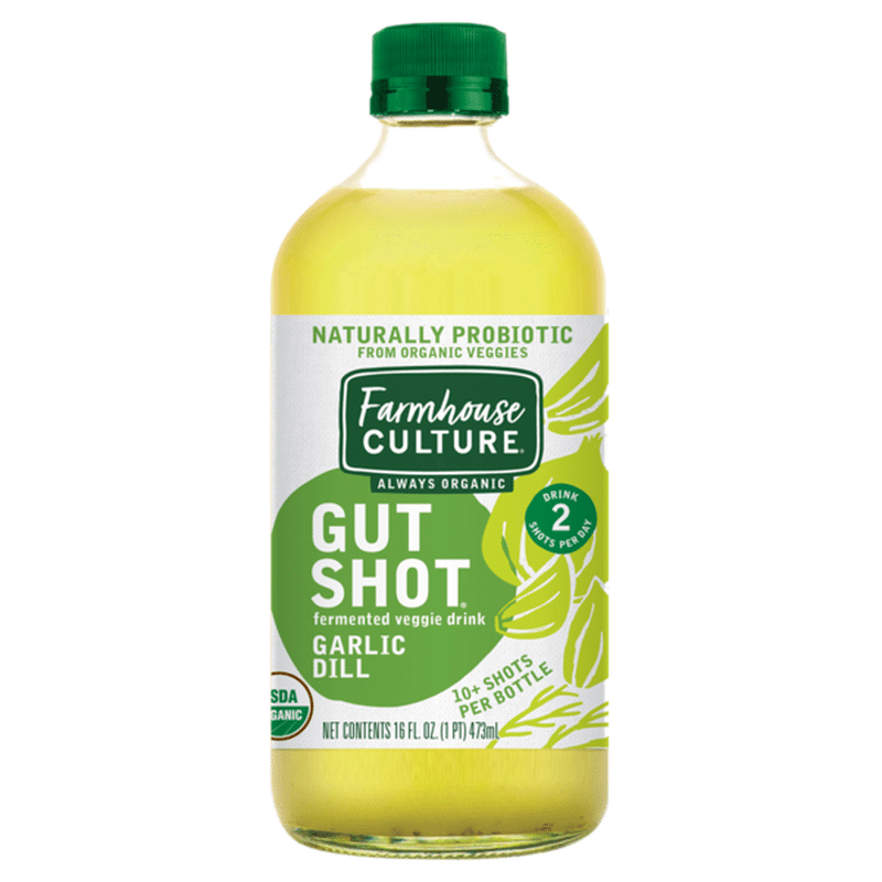 Farmhouse Culture Gut Shot, Garlic Dill (16 oz) - Instacart