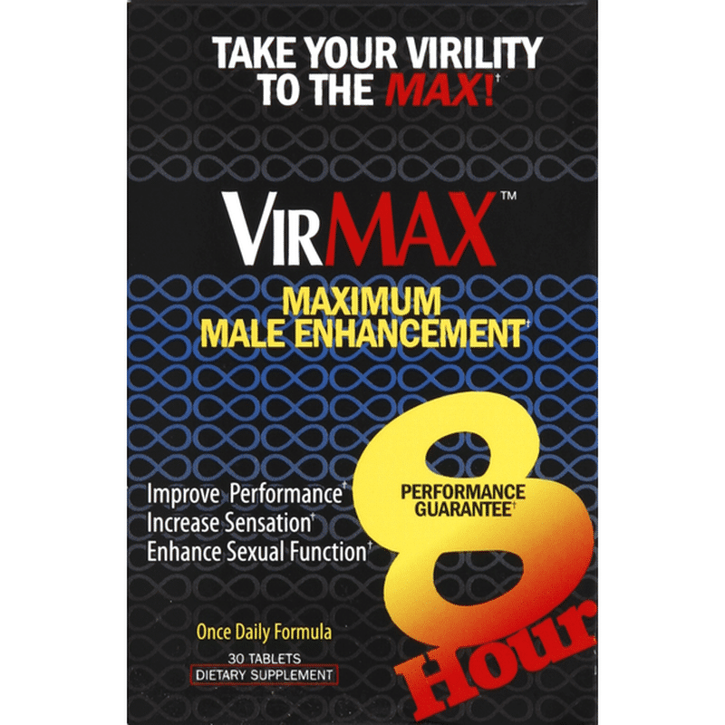 VirMax Male Enhancement, Maximum, 8 Hour, Tablets (30 each) - Instacart