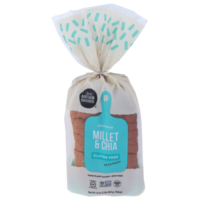 Little Northern Bakehouse Bread, Gluten Free, Millet & Chia (16 oz ...