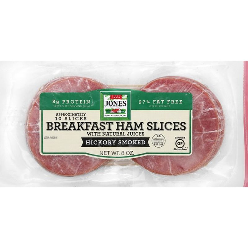 Jones Dairy Farm Breakfast Ham Slices, Hickory Smoked (8 oz) - Instacart