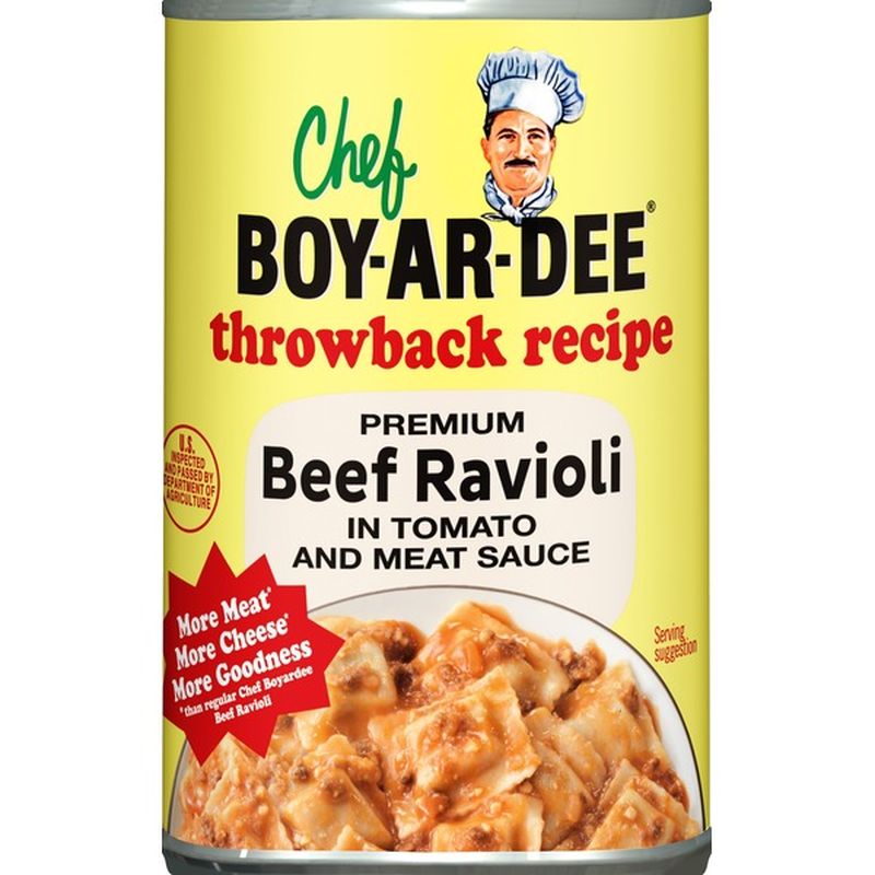 Chef Boyardee Beef Ravioli Throwback Recipe (15 oz) - Instacart