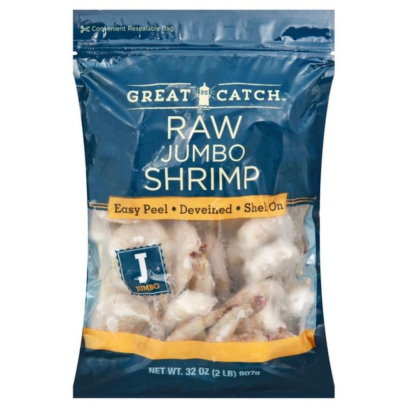 Great Catch Shrimp, Raw, Jumbo (32 oz) - Instacart