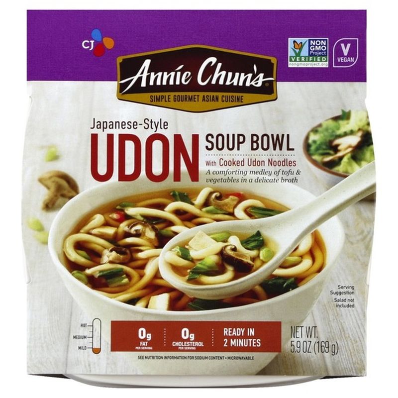 Annie Chuns Soup Bowl, Udon, Japanese-Style, Mild (5.9 oz) - Instacart