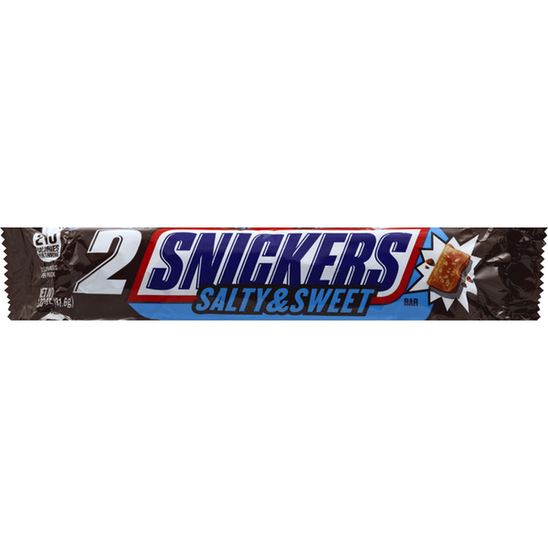 Snickers Milk Chocolate Bar, Salty & Sweet (3.23 oz) - Instacart