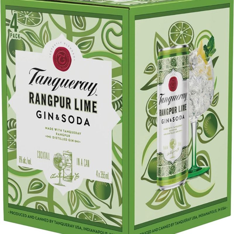 Tanqueray Rangpur Lime Gin & Soda (12 fl oz) - Instacart