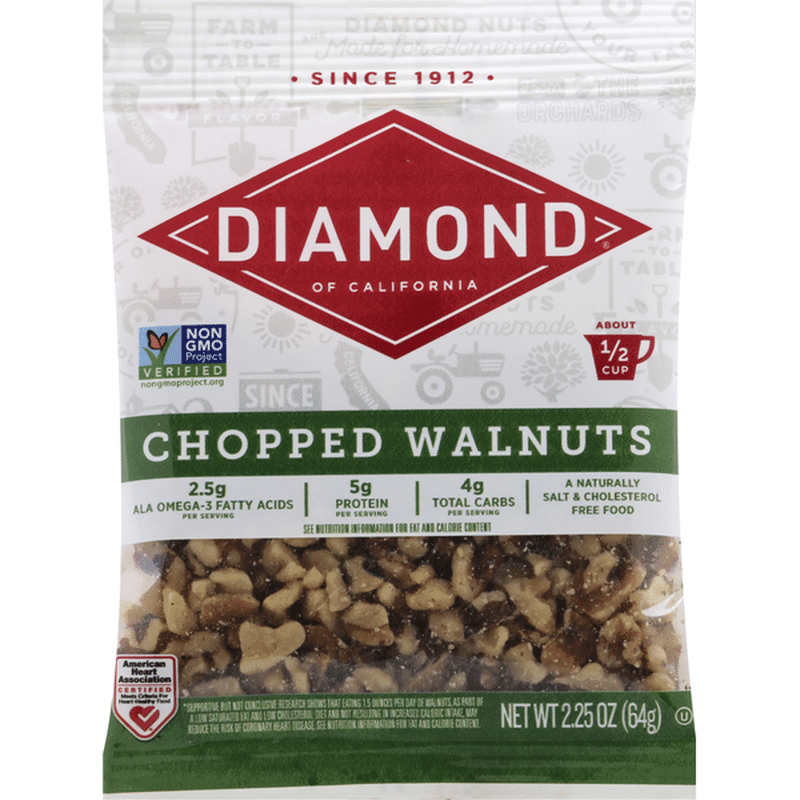 Diamond Walnuts, Chopped (2.25 oz) - Instacart