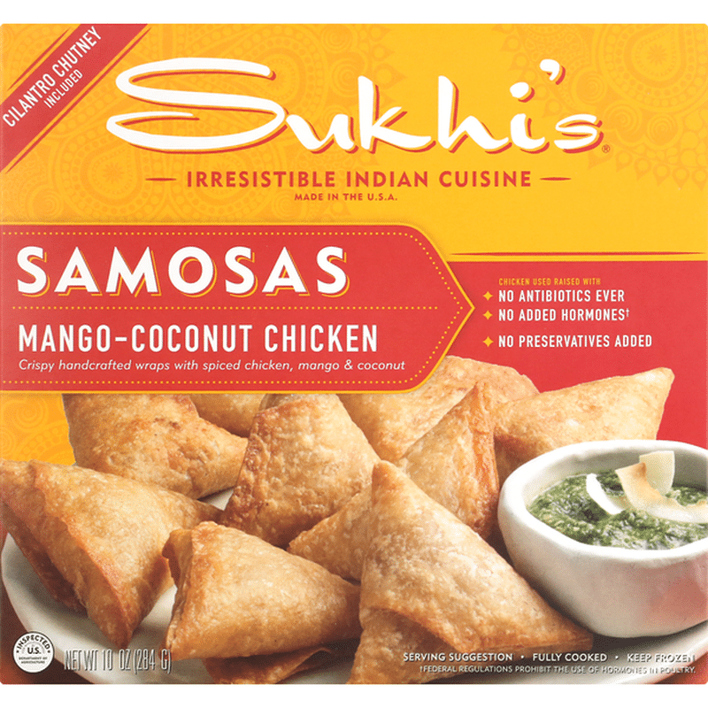 Sukhi's Samosas, Mango-Coconut Chicken (10 oz) - Instacart