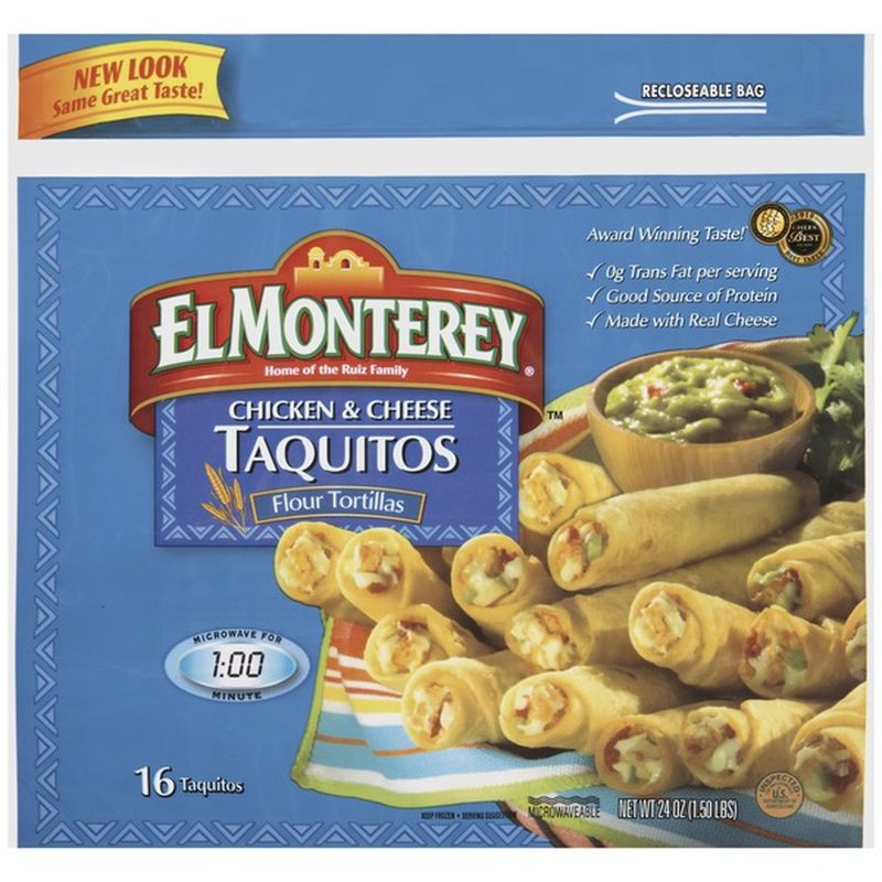 El Monterey Chicken And Cheese Flour Tortilla Taquitos 30 Oz Instacart