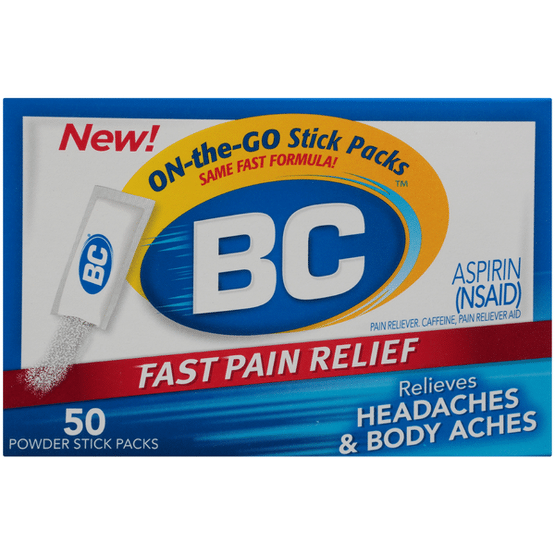 BC Aspirin Fast Pain Relief Powder (50 each) - Instacart