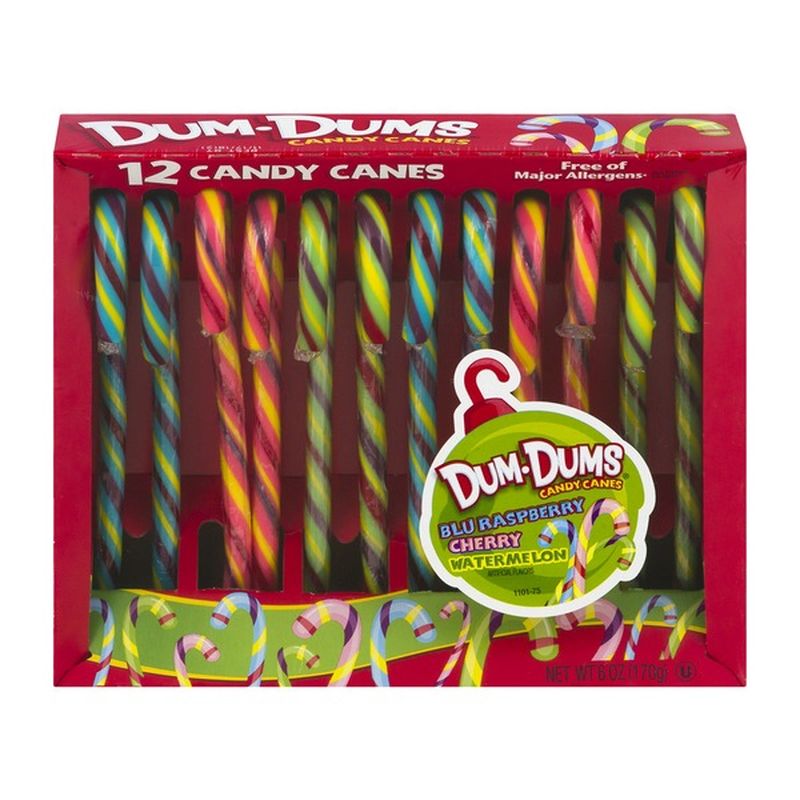 Dum Dums Dum-Dums Candy Canes Variety Pack - 12 CT (12 ct) - Instacart