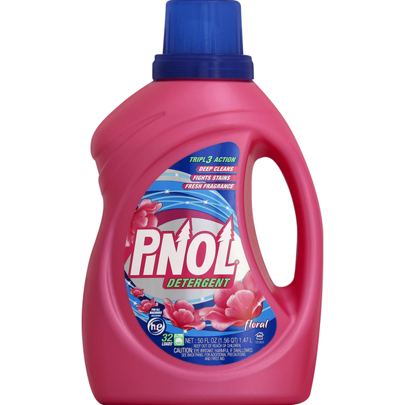 Pinol Detergent, Floral (50 oz) - Instacart