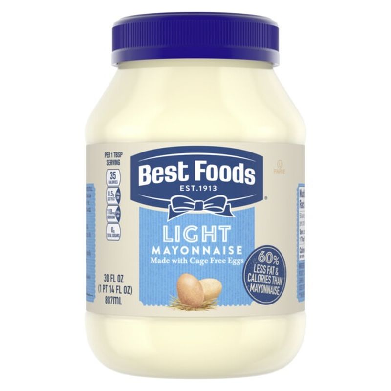 Best Foods Mayonnaise Light Mayo (30 oz) - Instacart