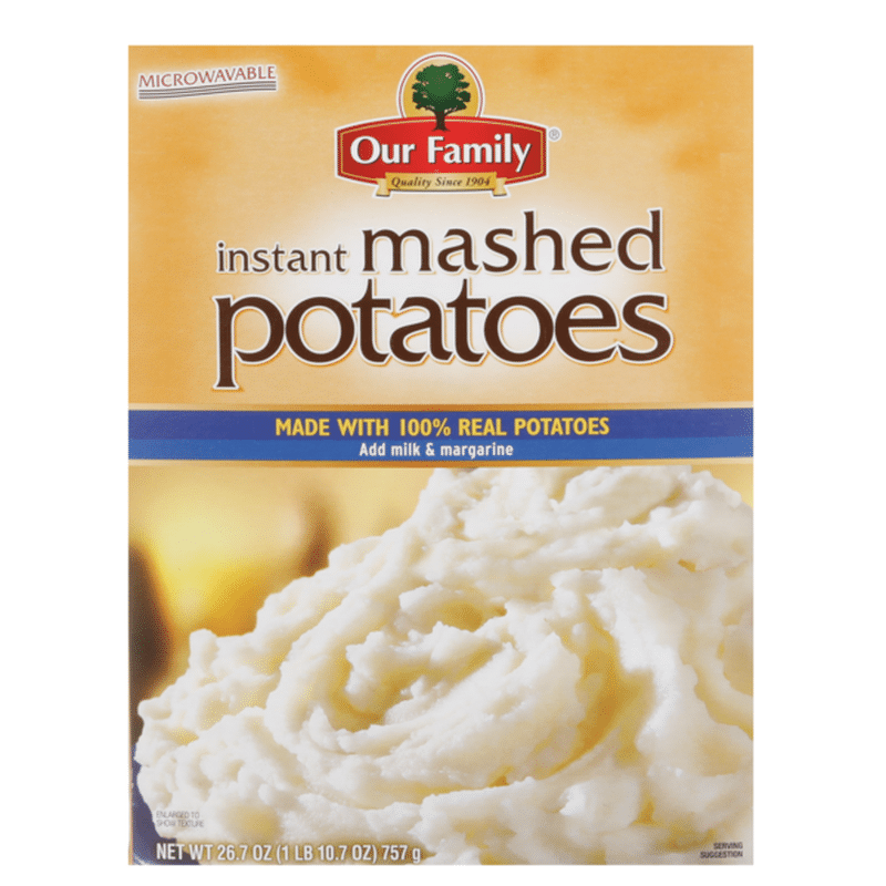 Our Family Instant Mashed Potatoes (26.7 oz) - Instacart