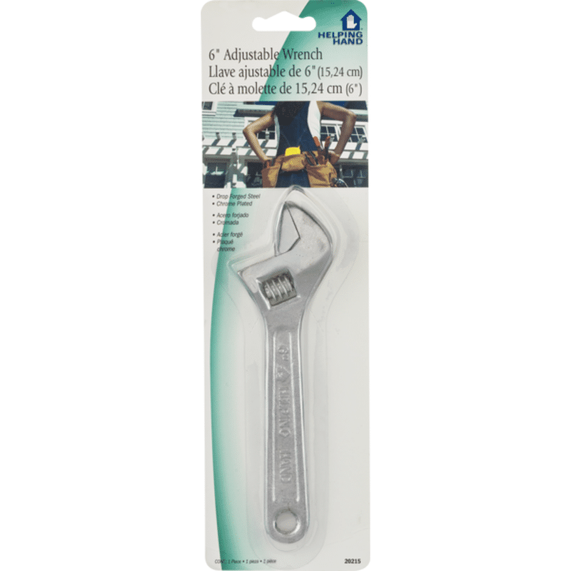 Helping Hand Adjustable Wrench, 6 Inch (1 each) - Instacart