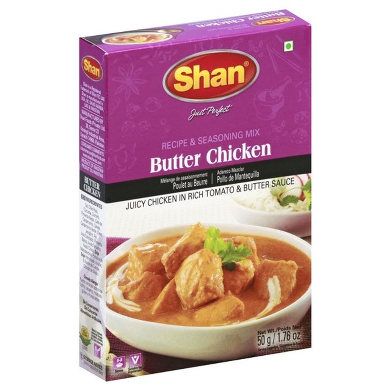 Shan Recipe & Seasoning Mix, Butter Chicken (1.75 g) - Instacart
