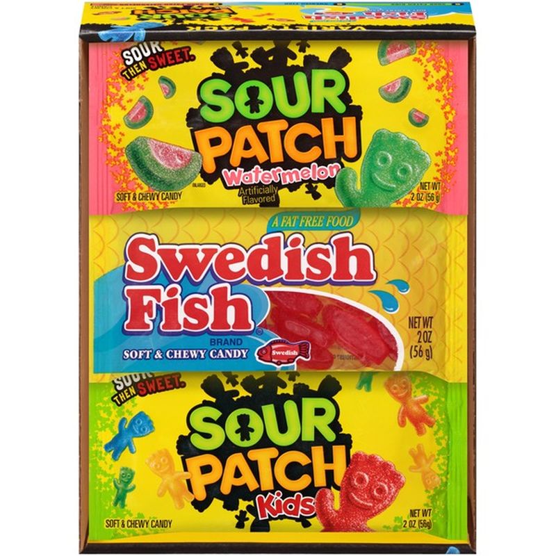 Sour Patch Kids & Swedish Fish Variety Pack Candy (2 oz) - Instacart